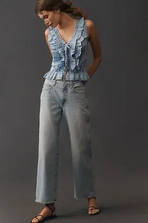 AMO Billie Mid-rise Straight Leg Jeans - Adulation