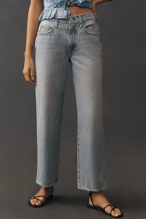 AMO Billie Mid-rise Straight Leg Jeans - Adulation