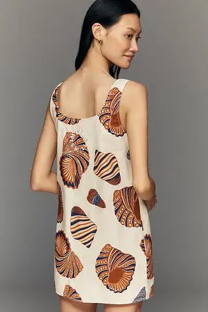 SIMONMILLER Sahara Linen Sleeveless Mini Dress - Natural Shell