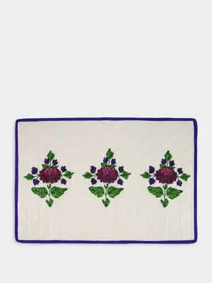 CASA LOPEZ Artichoke Cotton Placemat - White