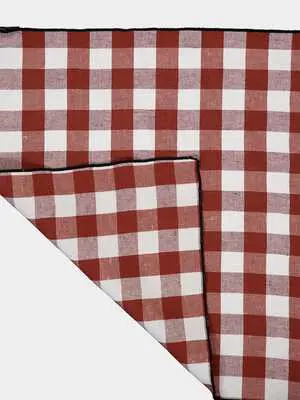 Maison De Vacances Bourdon Canvas Mimi Vichy Napkin - Red