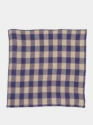 Maison De Vacances Bourdon Vintage Canvas Napkin - Blue