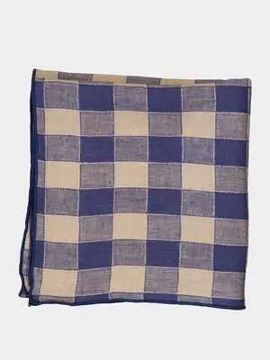 Maison De Vacances Bourdon Vintage Canvas Napkin - Blue