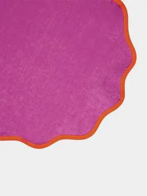 La DoubleJ Set Of 2 Cotton Placemats - Pink