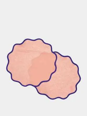 La DoubleJ Set Of 2 Placemats - Pink