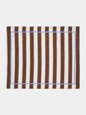 La DoubleJ Stripped Placemat Set - Brown
