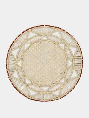 La DoubleJ Raffia Placemats Set Of 2 - Cream