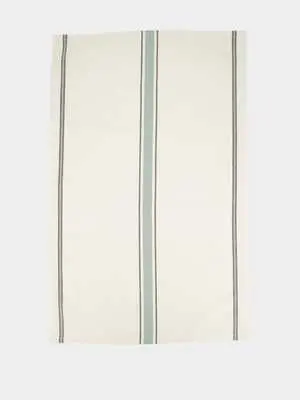 Madam Stoltz Striped Kitchen Towel - White