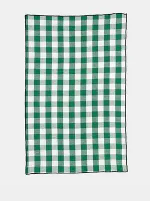 Maison De Vacances Mimi Vichy And White Kitchen Towel - Green