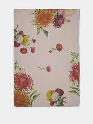 LINOROOM Country Flowers Linen Tablecloth