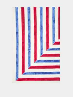 LES-OTTOMANS Cotton Block Print Tablecloth - Multicolour