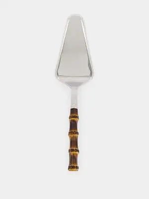 Sabre Paris Tart Slicer With Bamboo Handle - Brown