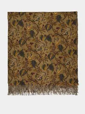 THE HOUSE OF LYRIA Tormento Patterned Linen Tablecloth - Multicolour
