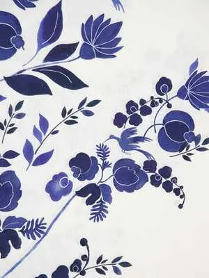La DoubleJ Wildbird Placée Linen Tablecloth - White