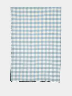 Maison De Vacances Mimi Vichy Aqua Noir Tablecloth - Blue