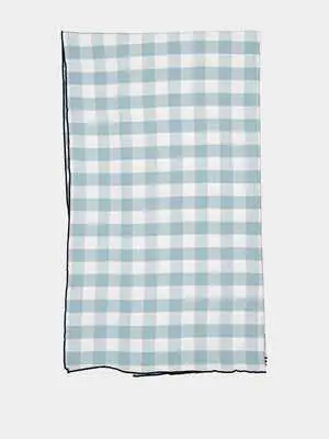 Maison De Vacances Mimi Vichy Aqua Noir Tablecloth - Blue