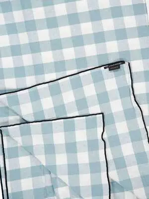 Maison De Vacances Mimi Vichy Aqua Noir Tablecloth - Blue