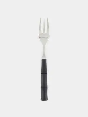 CAPDECO Byblos Bamboo Black Fish Fork By - Silver