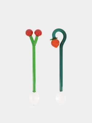 ICHENDORF MILANO Cherries And Strawberry Spoons Set Of 2 - Multicolour