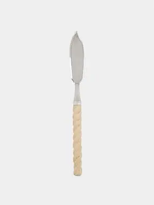 NEVA Beige Rope Fish Knife - Green