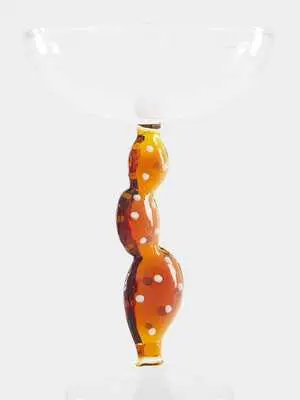 ICHENDORF MILANO Cactus Champagne Glass - Orange