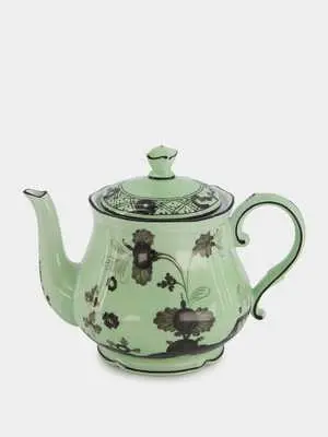 GINORI 1735 Oriente Italiano Bario Teapot - Green