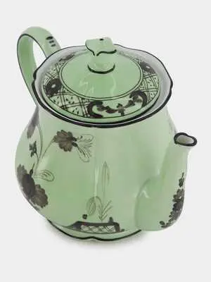 GINORI 1735 Oriente Italiano Bario Teapot - Green