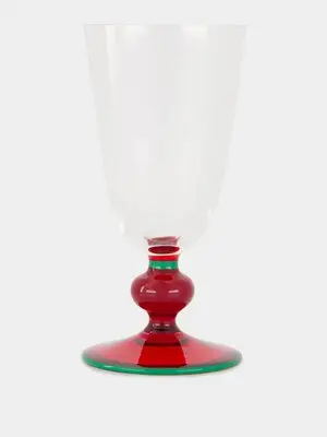 La DoubleJ Perfetto Murano Wine Glass - Red