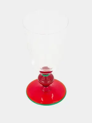 La DoubleJ Perfetto Murano Wine Glass - Red