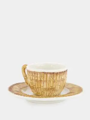 LES-OTTOMANS Bamboo Ceramic Tea Cup