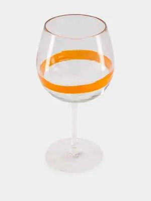 VETRERIA MURANO Stripe Design Wine Glass