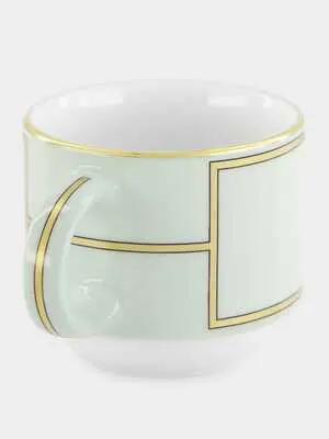 GINORI 1735 Verde Porcelain Diva Coffee Cup - Green