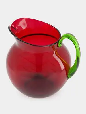 MARIO LUCA GIUSTI Ruby And Green Pitcher Pallina