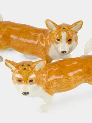 QUAIL CERAMICS Corgi Salt And Pepper Set