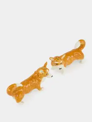 QUAIL CERAMICS Corgi Salt And Pepper Set