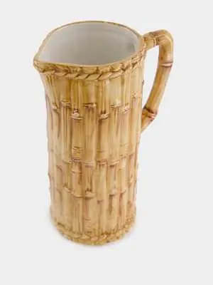 LES-OTTOMANS Bamboo Ceramic Jug