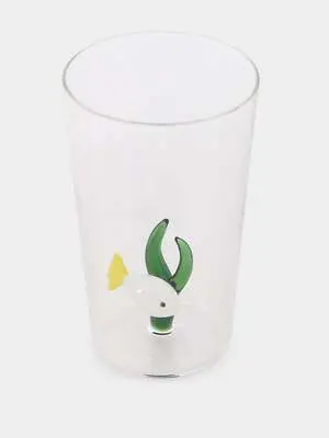 ICHENDORF MILANO Longdrink Glass With Fish And Seaweed Design - Multicolour