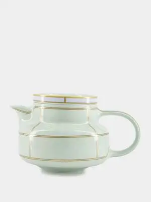 GINORI 1735 Verde Porcelain Diva Teapot - Green