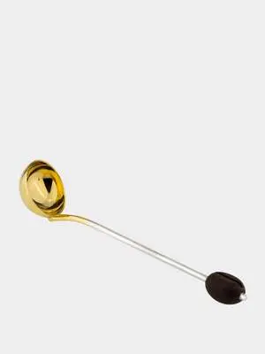 LEITÃO &AMP; IRMÃO Sugar Spoon With Coffee Bean Handle - Silver