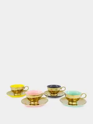POLSPOTTEN Legacy Teacups Set Of 4 - Multicolour