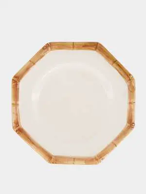 LES-OTTOMANS Bamboo Ceramic Tea Cup And Saucer