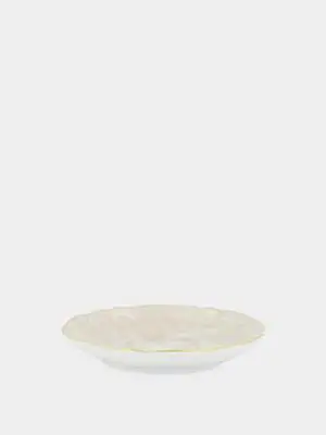 GINORI 1735 Oriente Italiano Meringa Tea Saucer - Beige