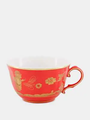 GINORI 1735 Red Oriente Italiano Rubrum Tea Cup Red