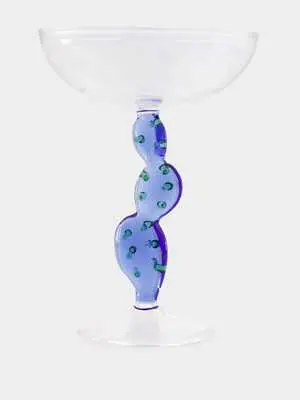 ICHENDORF MILANO Cactus Champagne Glass - Blue