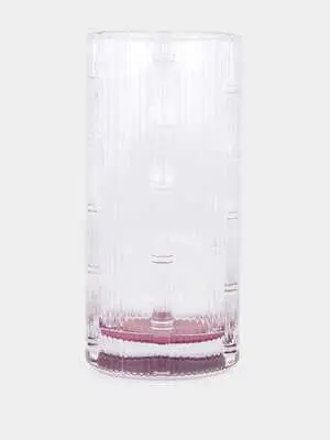 La DoubleJ Solid Bamboo Highball Glasses Set Of 2 - Pink