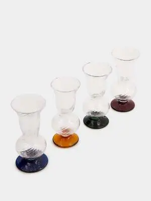 La DoubleJ Murano Glass Sippers Set Of 4