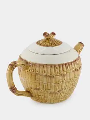 LES-OTTOMANS Bamboo Ceramic Teapot