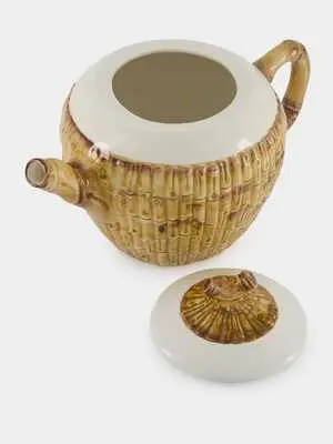 LES-OTTOMANS Bamboo Ceramic Teapot