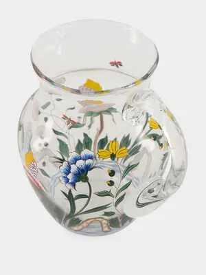 LOBMEYR Dkr 16 Chinese Flowers Crystal Water Pitcher