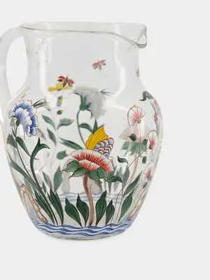 LOBMEYR Dkr 16 Chinese Flowers Crystal Water Pitcher